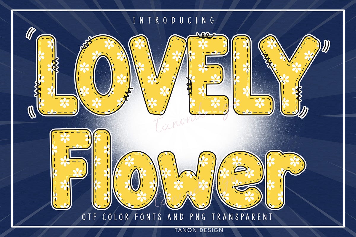 Lovely Flower Font | by Datadreamer | Medium