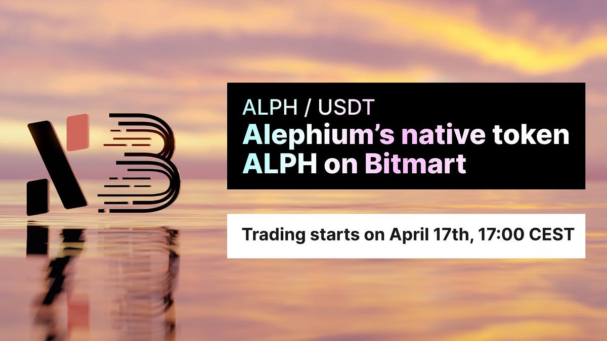 Alephium’s native token ALPH on Bitmart | by Alephium | Apr, 2023 | Medium