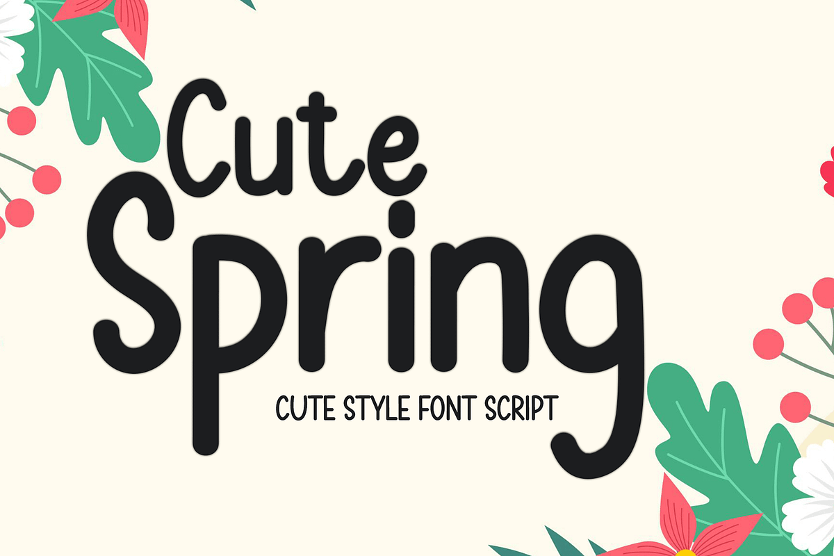 Cute Spring Font - Graceglimmer - Medium