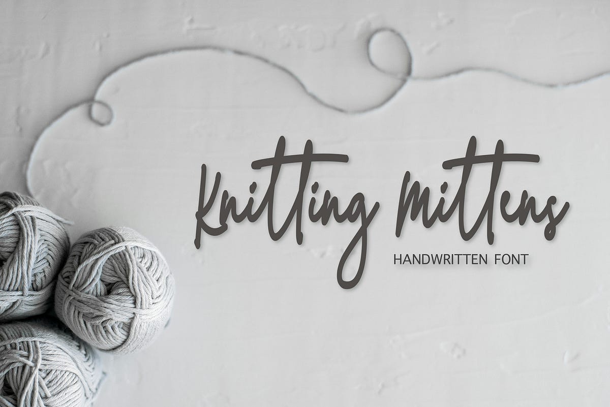 Knitting Mittens Font Download | by Oliviaoasis | Apr, 2024 | Medium