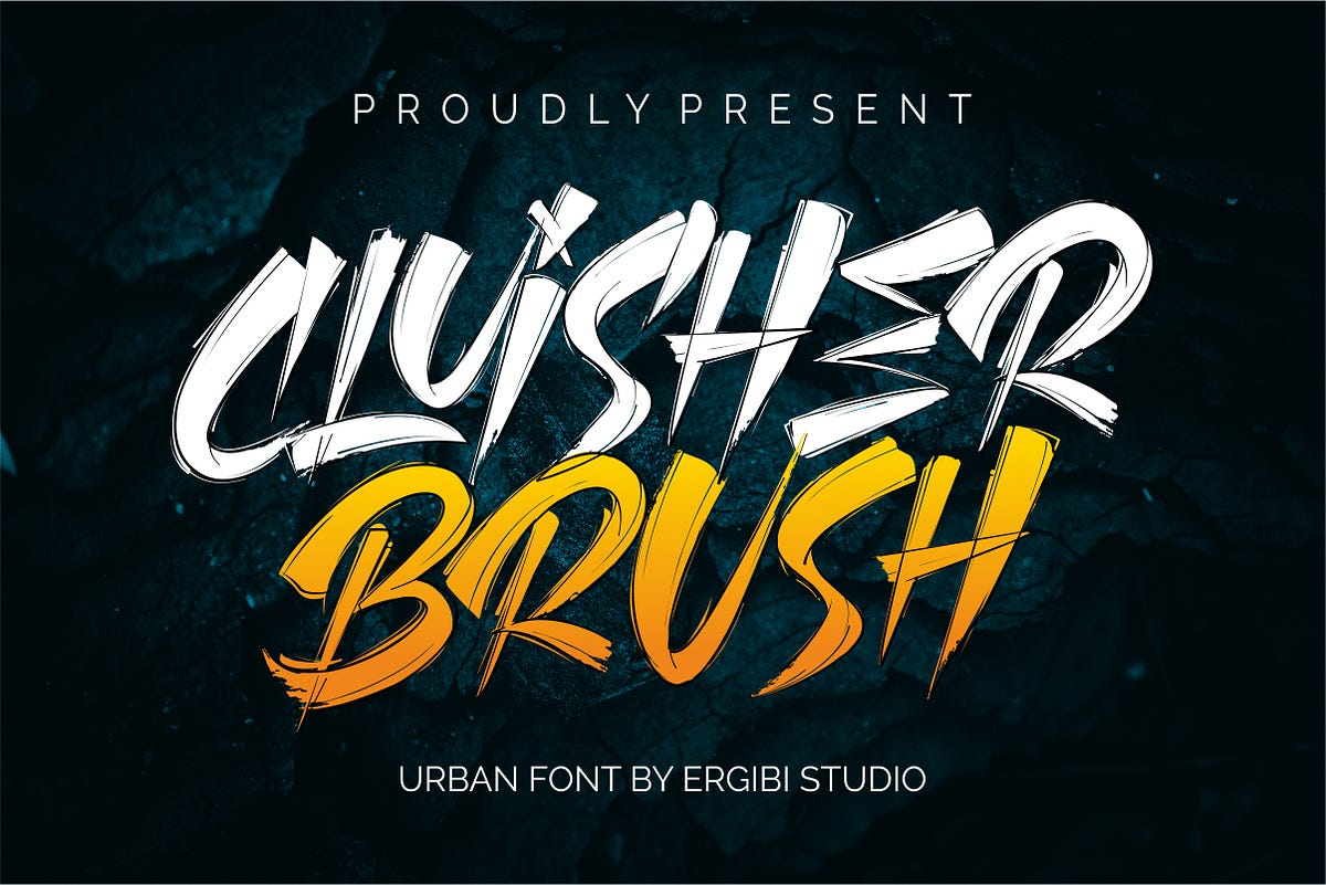 Cluisher Brush Font - Chloecipher - Medium