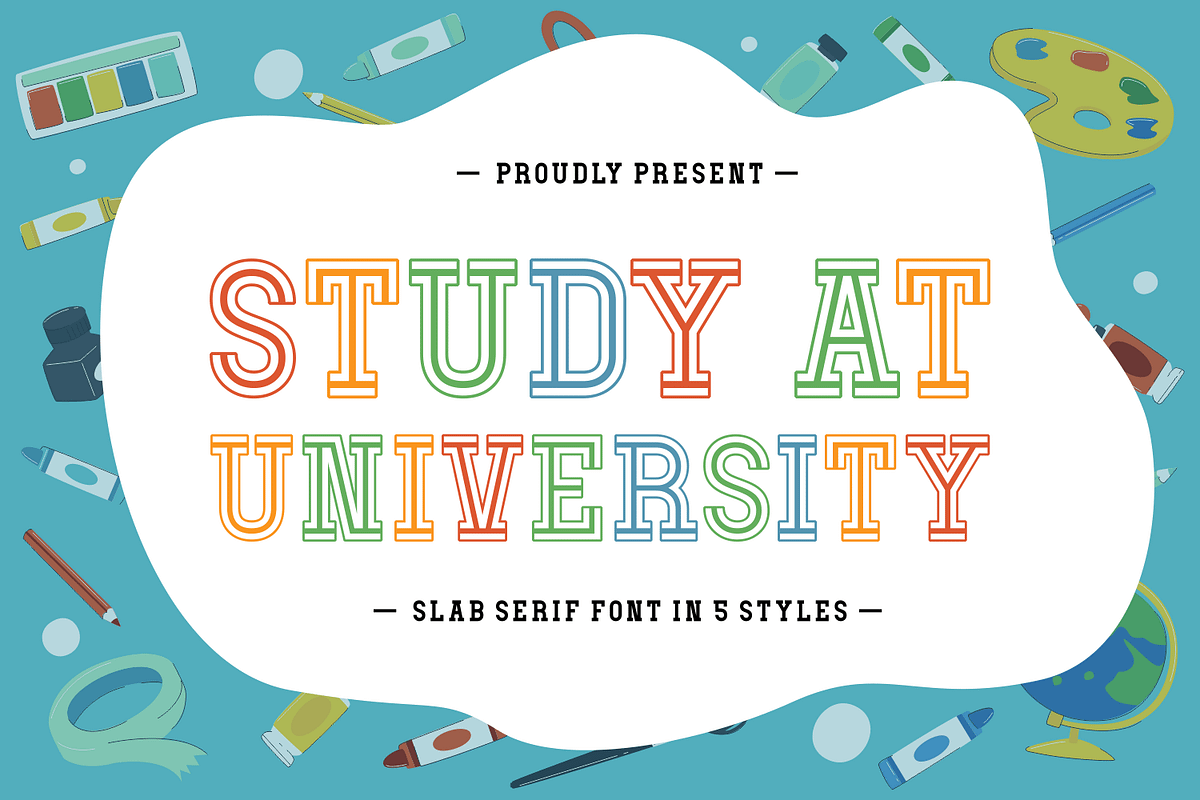 Study at University Slab Serif Font | by Emmaenigma | Apr, 2024 | Medium