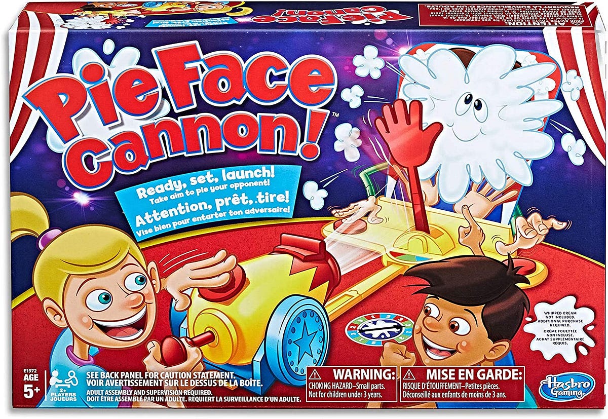 Pie Face Cannon — Ready, Set, Launch — Blast The Cream — 2+ Players ...
