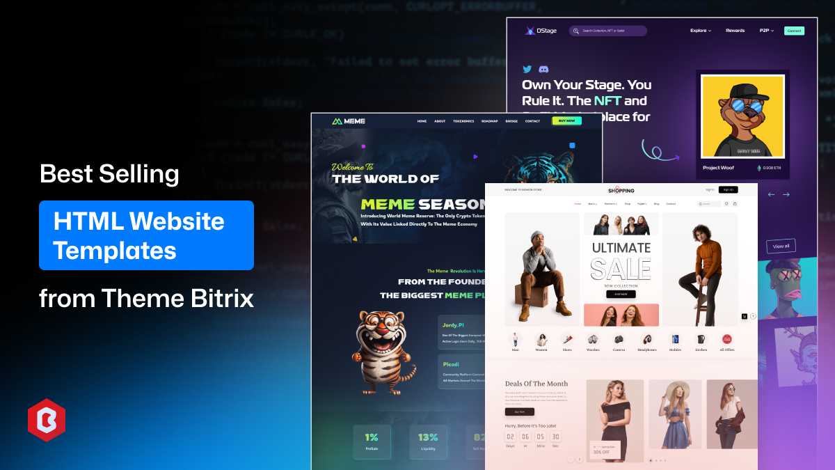 Best Selling HTML Website Templates from Theme Bitrix | by Bitrix ...