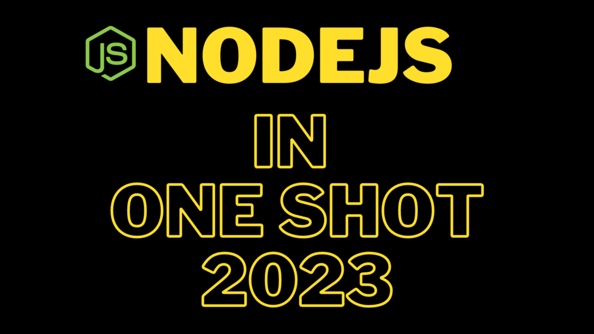 Node.js in ONE SHOT, 2023. COMPLETE CODE :- LINK | by Aditya Maurya | Dev Genius