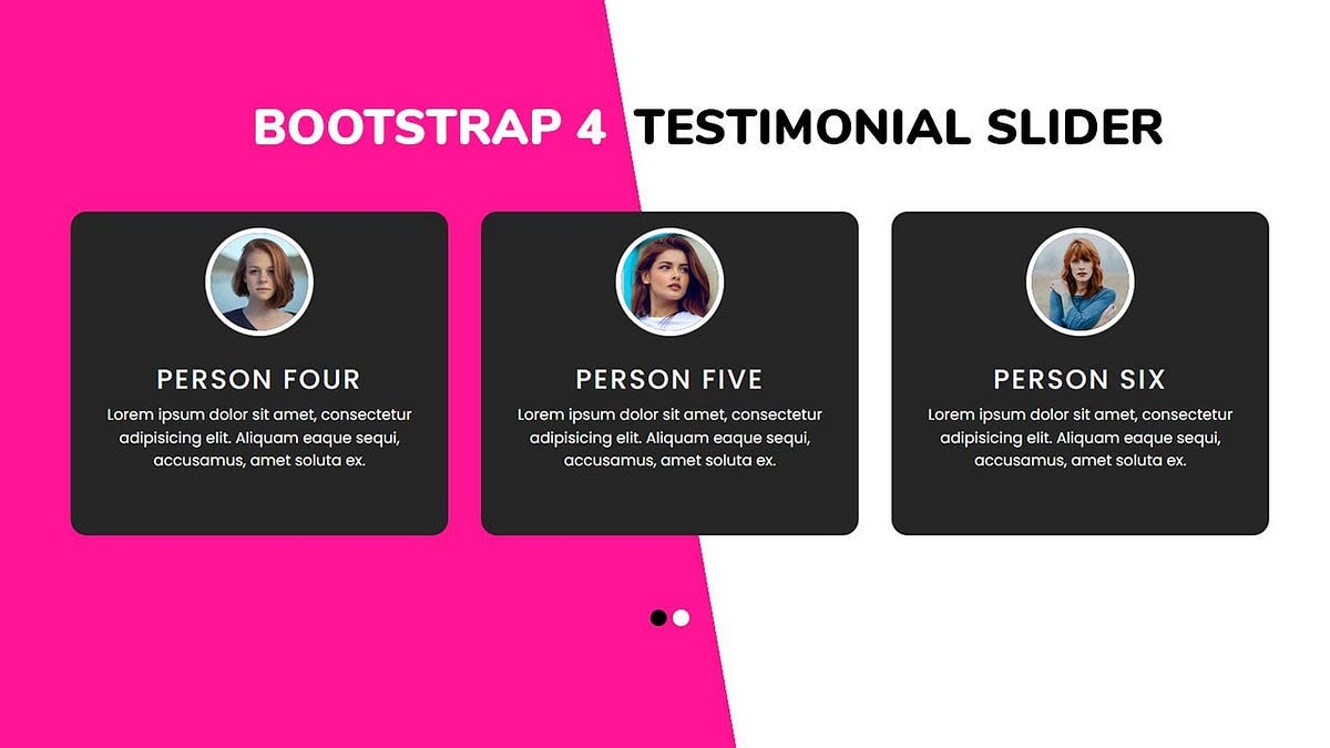 Bootstrap Testimonial Slider: Enhance User Trust Instantly | by Jones ...
