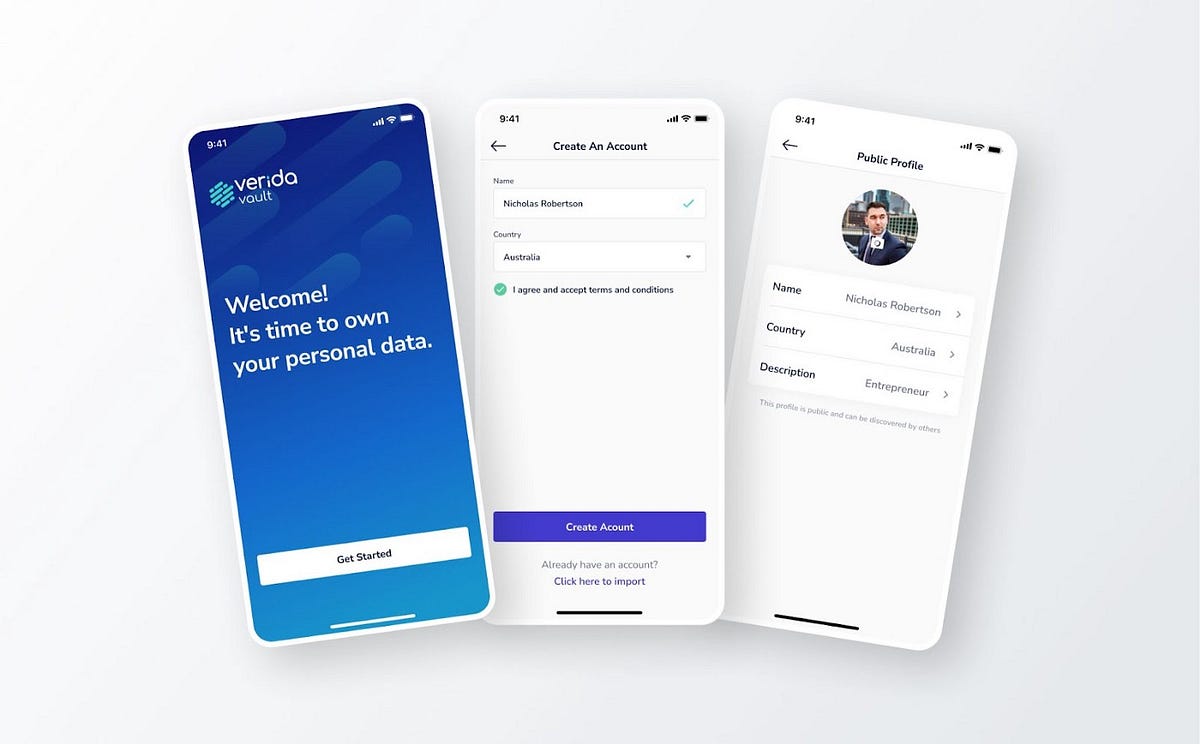 The Verida Vault, on iOS and Android | by Hawaii | Medium