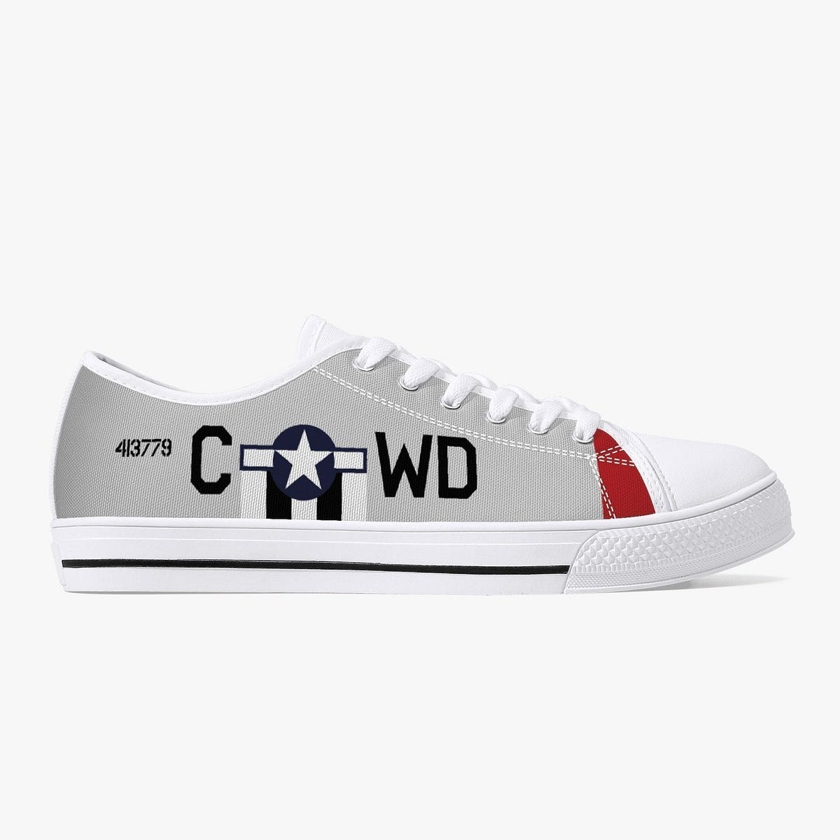P-51 “Wd-C” Women’S Low Top Canvas Shoes — White | by trendingshop ...