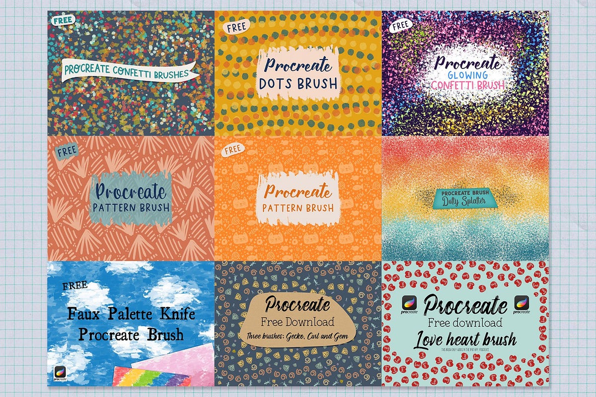 Free Procreate Brushes Bundle Free Download | by Isabellainnovista ...