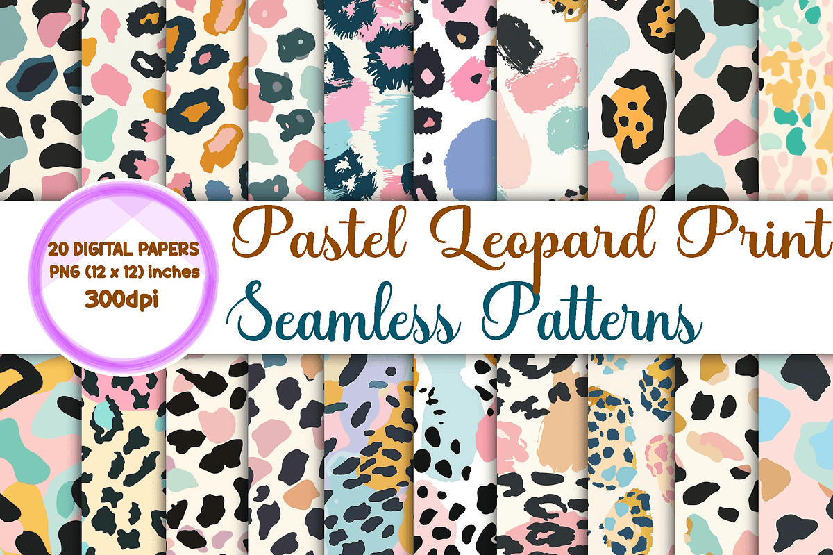 20 Pastel Leopard Print Seamless Pattern Free | by Pixelpete98 | Jul ...