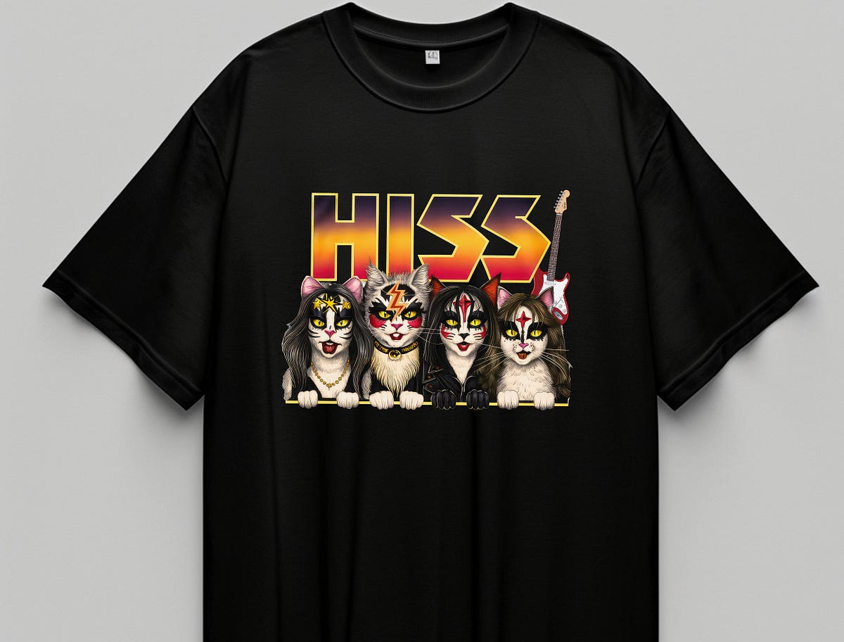 Hiss Funny Cats Rock, Rockin’ Design Free | by Zenithecho | Aug, 2024 ...