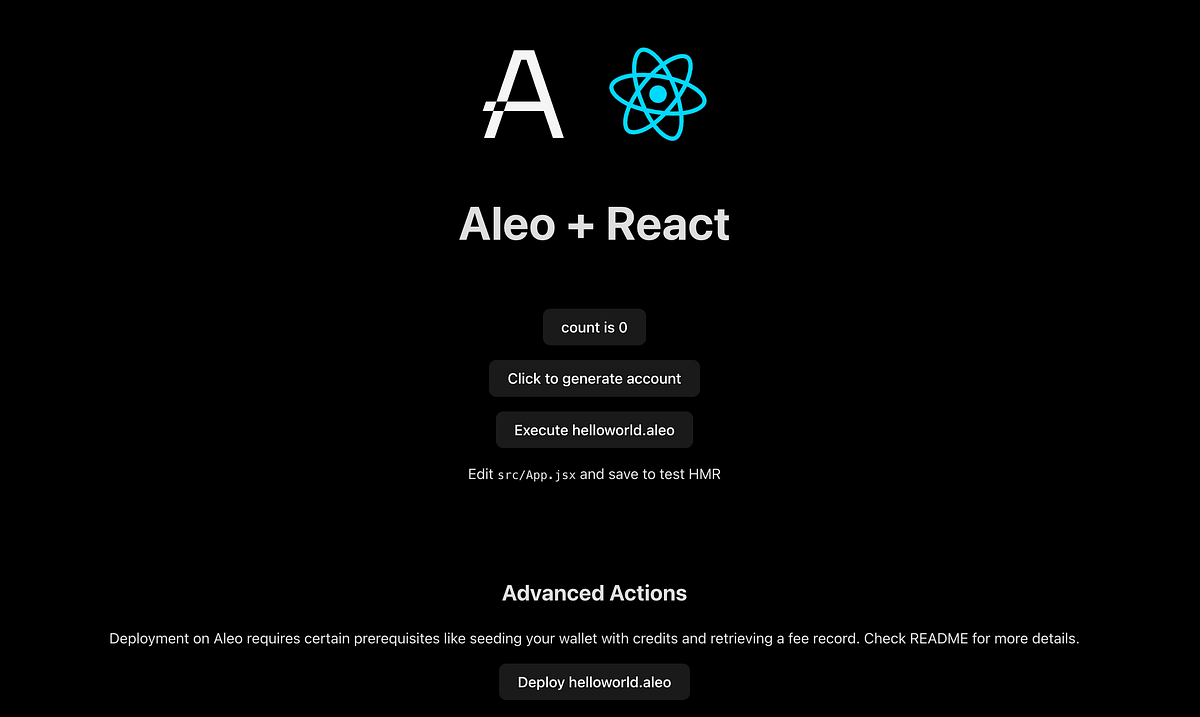 使用 React、JS 和 Leo 在 Aleo 上构建 DApp | by Yaakov.Huang | Medium