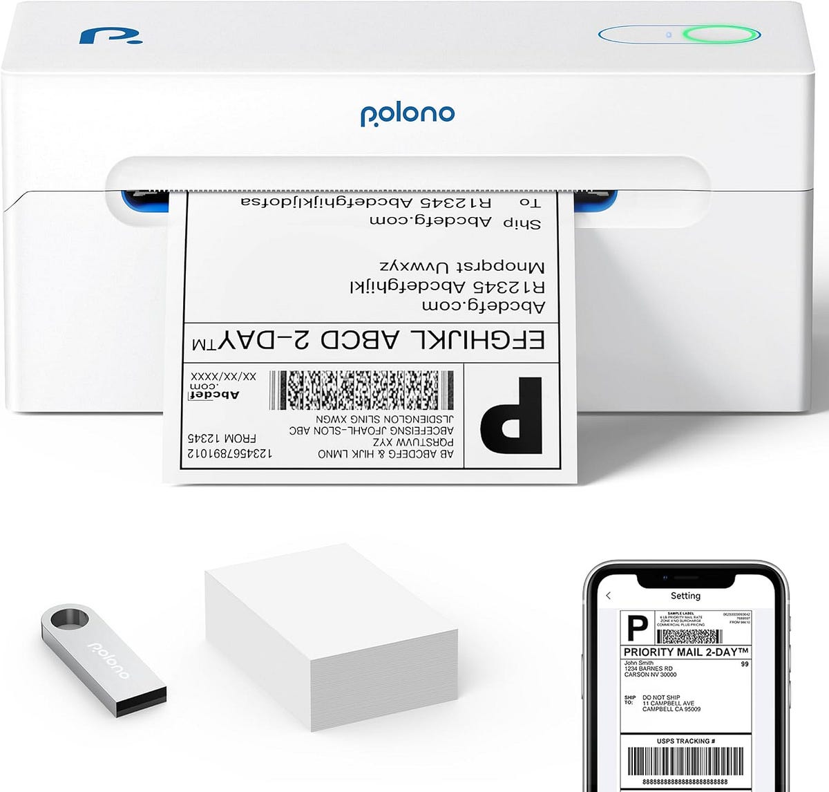 POLONO Bluetooth Thermal Shipping Label Printer Review | by Baldwin ...