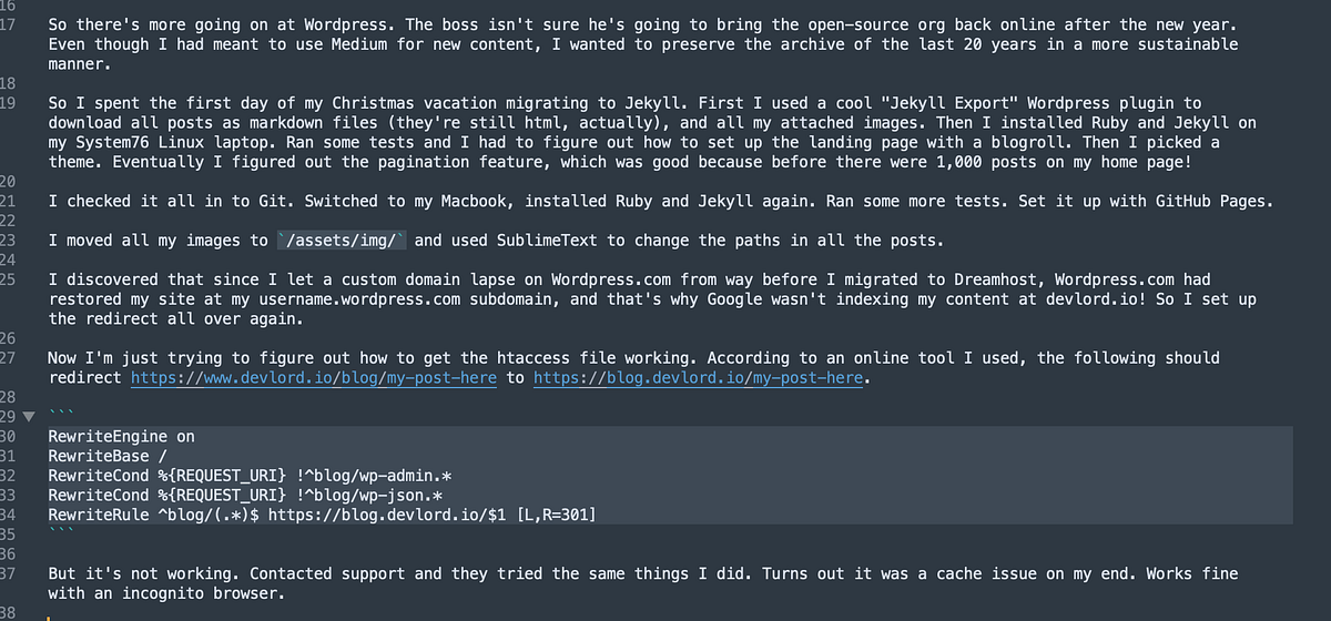 Jekyll Migration. So there’s more going on at Wordpress… | by Aaron Lord | Medium