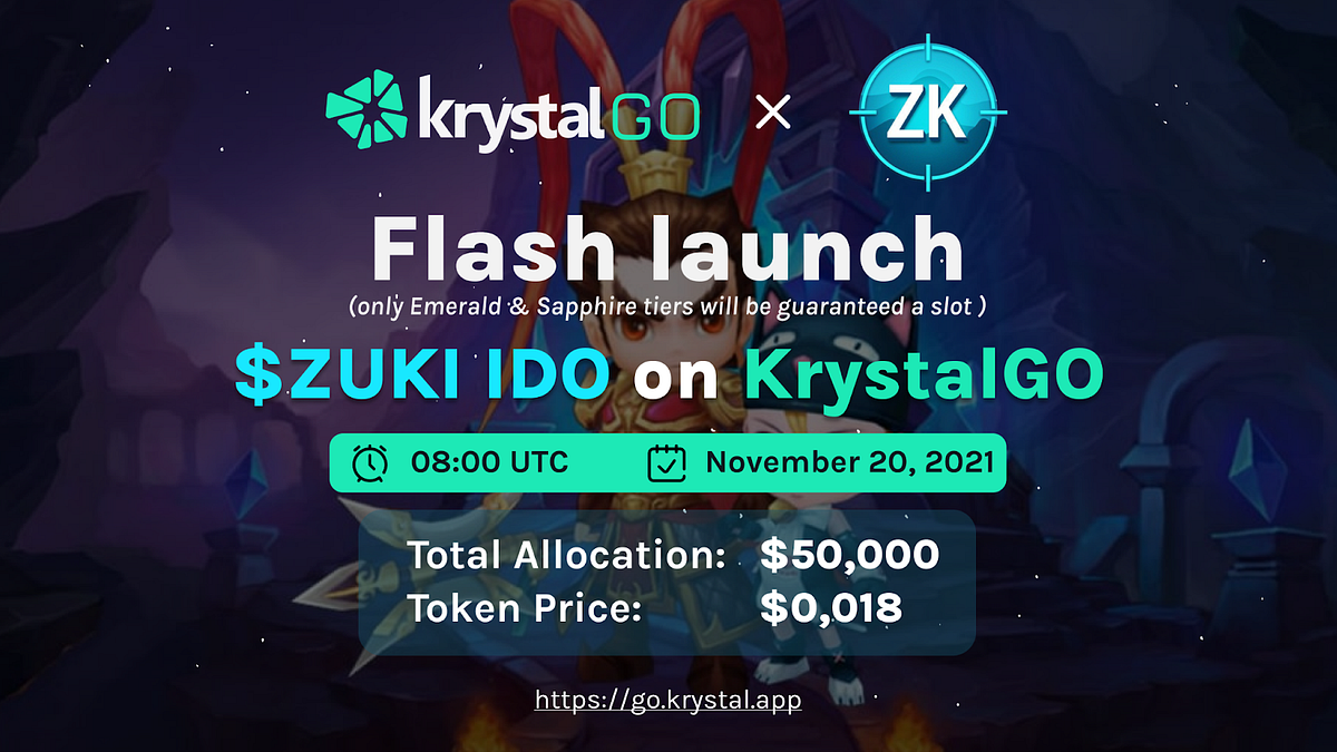 Zuki Moba IDO Launch on KrystalGO: Announcement & Participation Details ...
