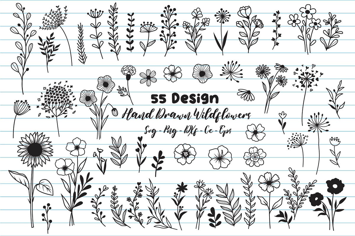 Flower Svg Bundle, Flower Svg, Flowers Free | by Synapsesurfer | Jul ...