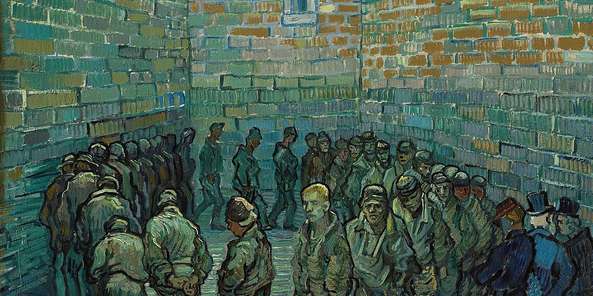The Prison Courtyard (1890) by Vincent van Gogh | by Art Legends | Art ...
