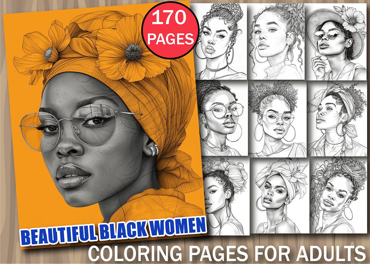 Beautiful Black Women Coloring Pages Free Download | by Datadoodle ...