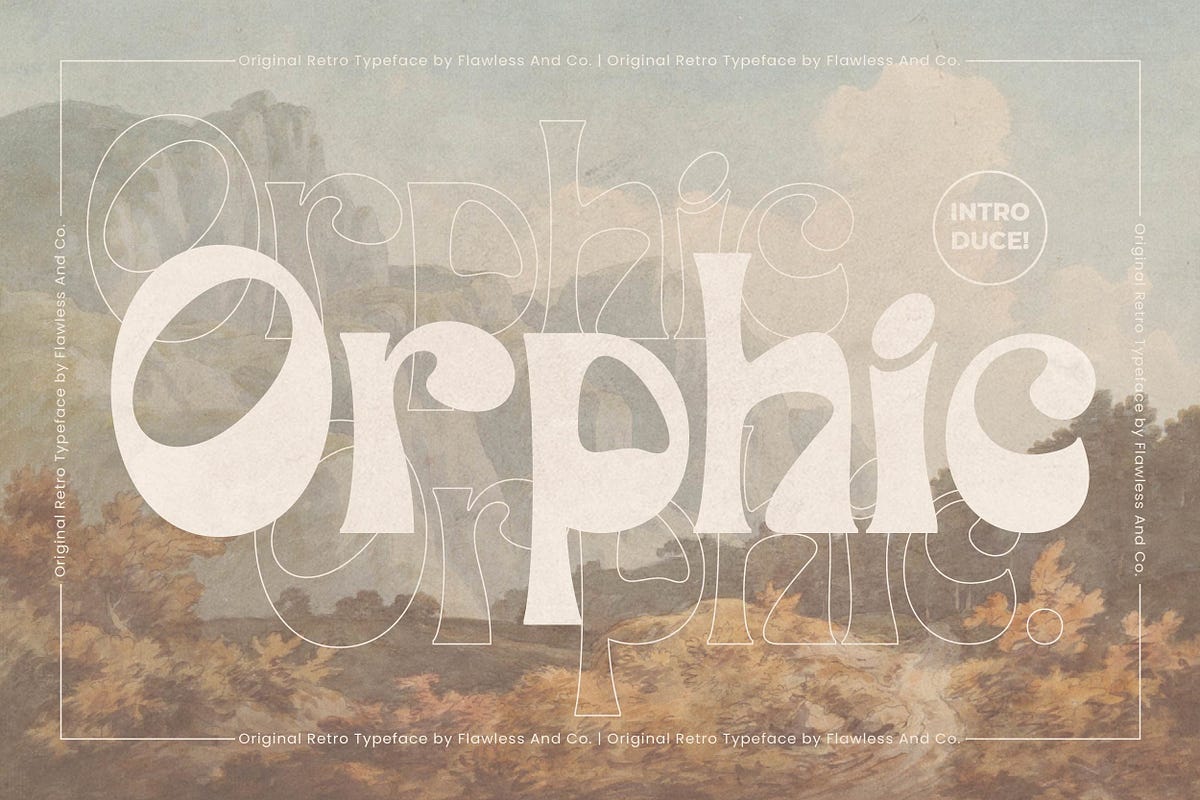 Orphic Font (Display Fonts) | by Bytebelle | Medium