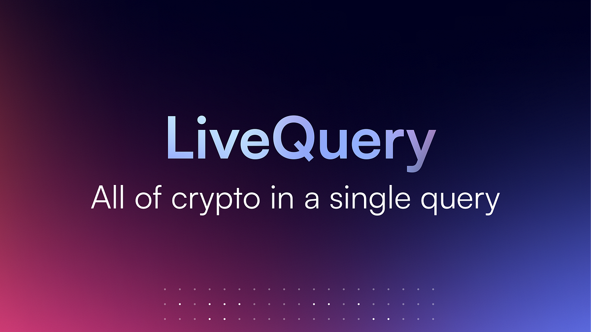How to use LiveQuery in Flipside Studio and its most asked questions | by piper | Medium