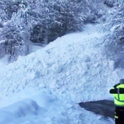 Dramatic footage shows avalanche sliding down Swiss mountain | by ...