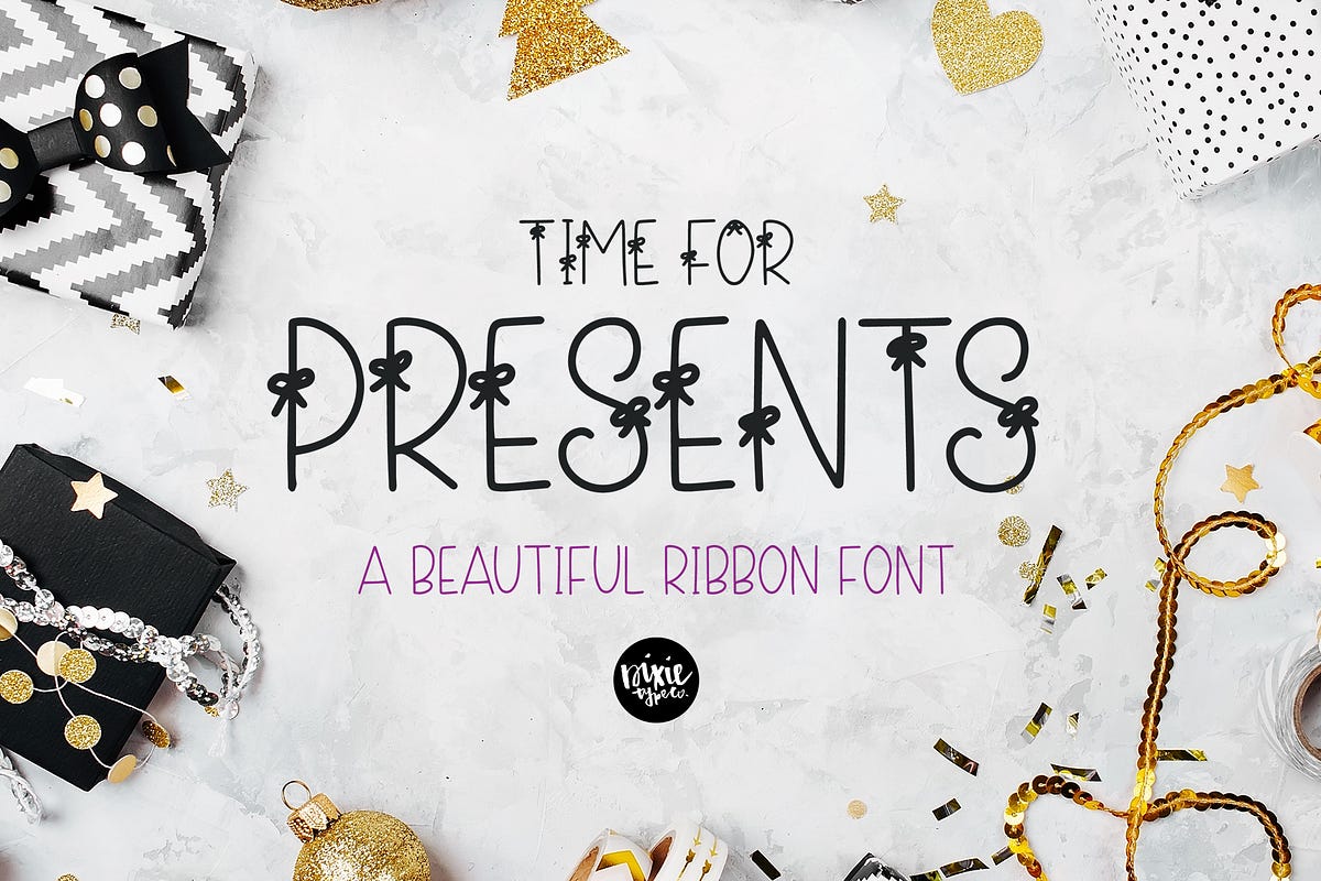 Time for Presents Font - Holohex - Medium