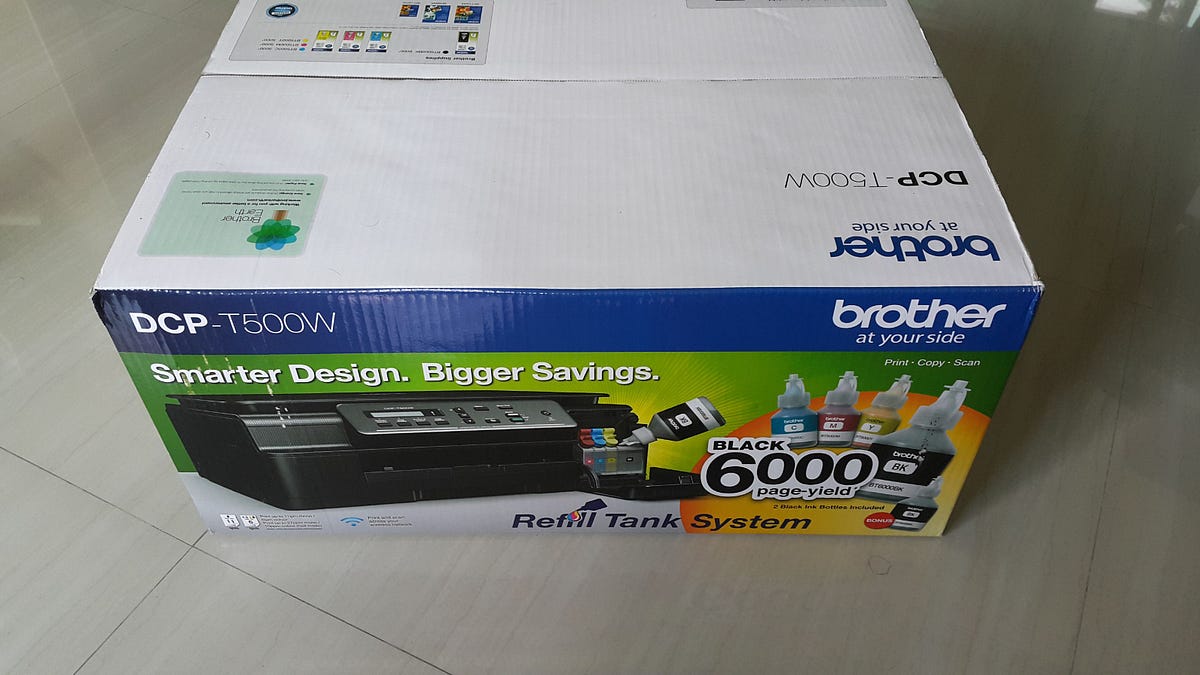 แกะกล่องรีวิว Brother DCP-T500W : ปริ้นเตอร์แท็งก์แท้ไร้สายที่ถูกที่สุด ...