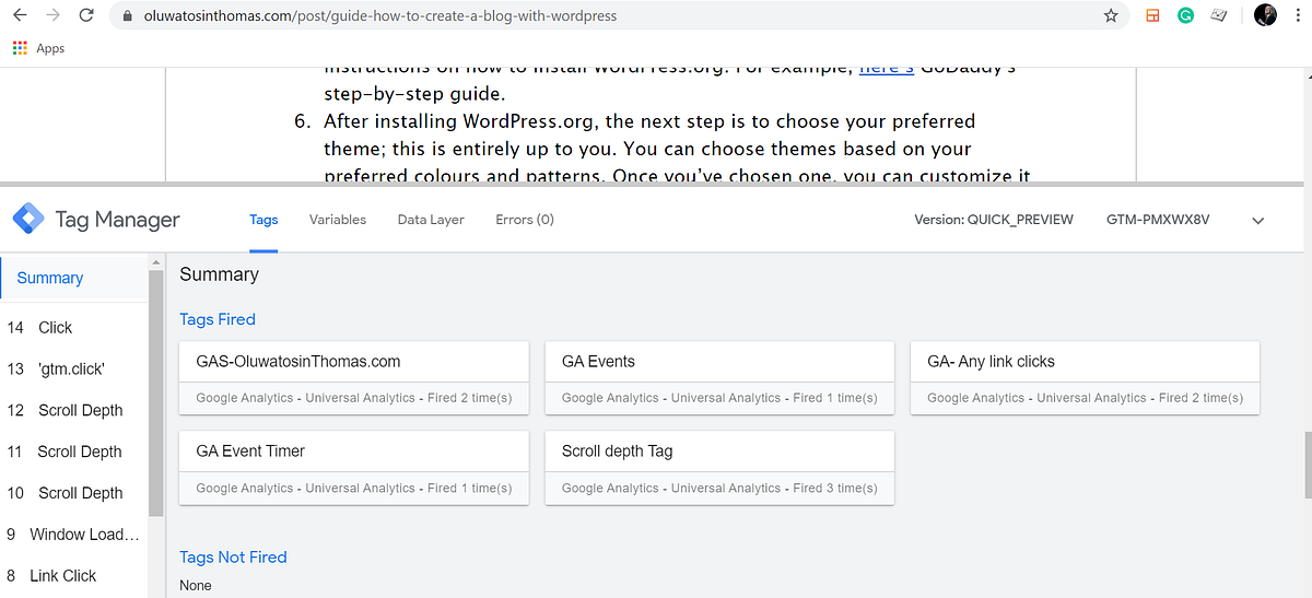 Using Google Tag Manager To Track Blog Engagement | by Oluwatosin ...