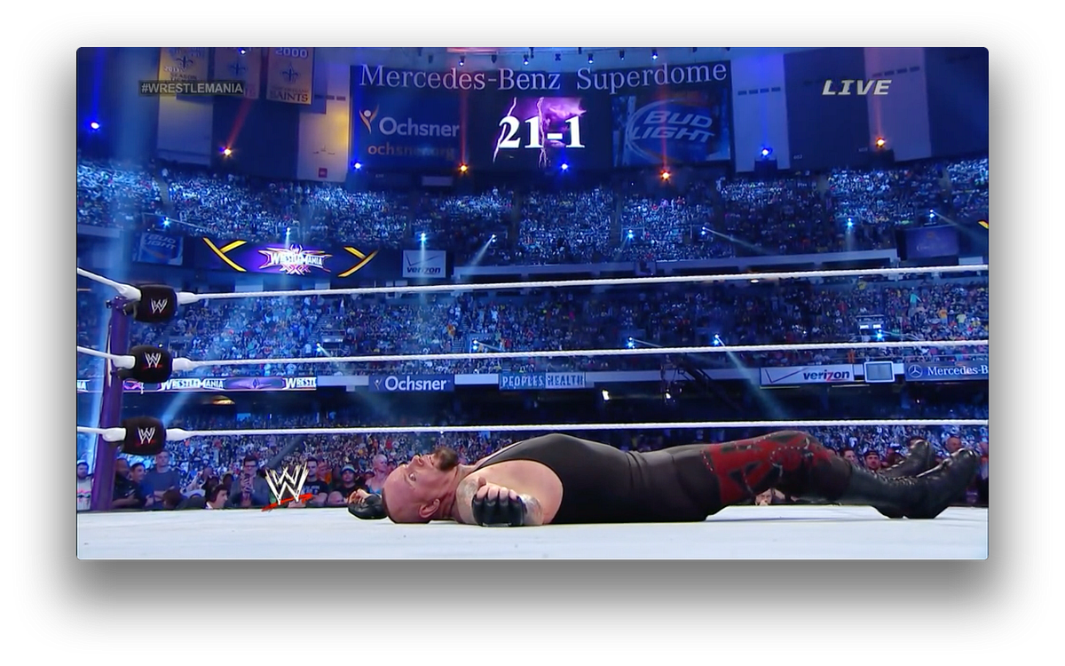 Crowd Reaction Of Undertaker’s Wrestlemania Loss To Brock Lesnar | by ...