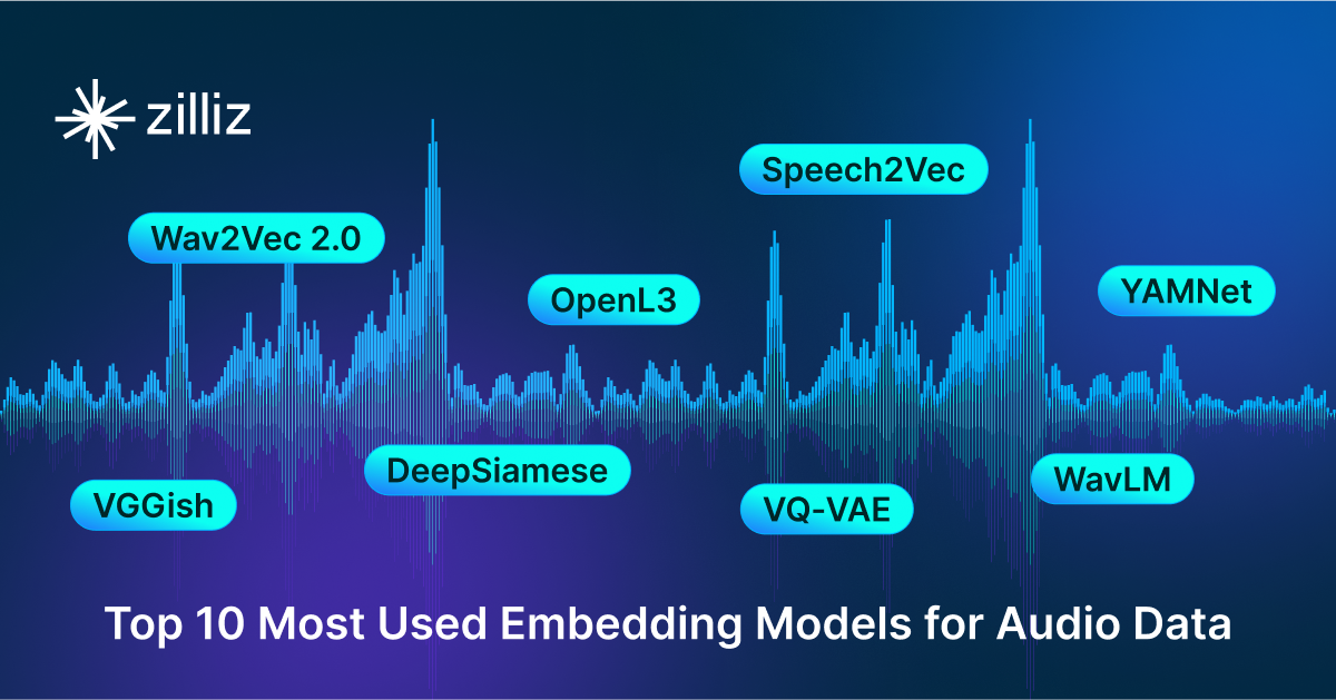 Top 10 Most Used Embedding Models for Audio Data | by Zilliz | Medium