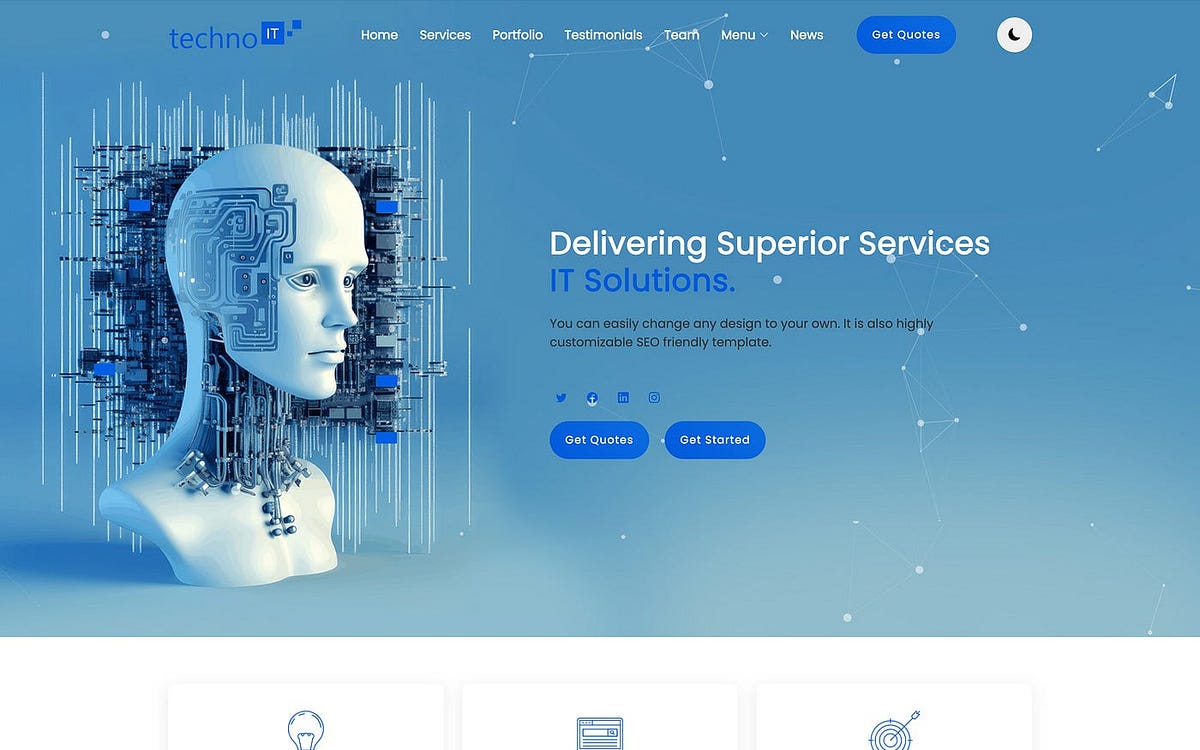 Best IT Solutions Website Template for Modern Businesses 2025 | by Z ...