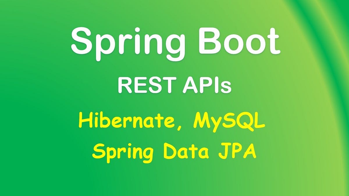 Building Java Microservices with Spring Boot, JPA, and Hibernate | by nagarjun mallesh | Medium