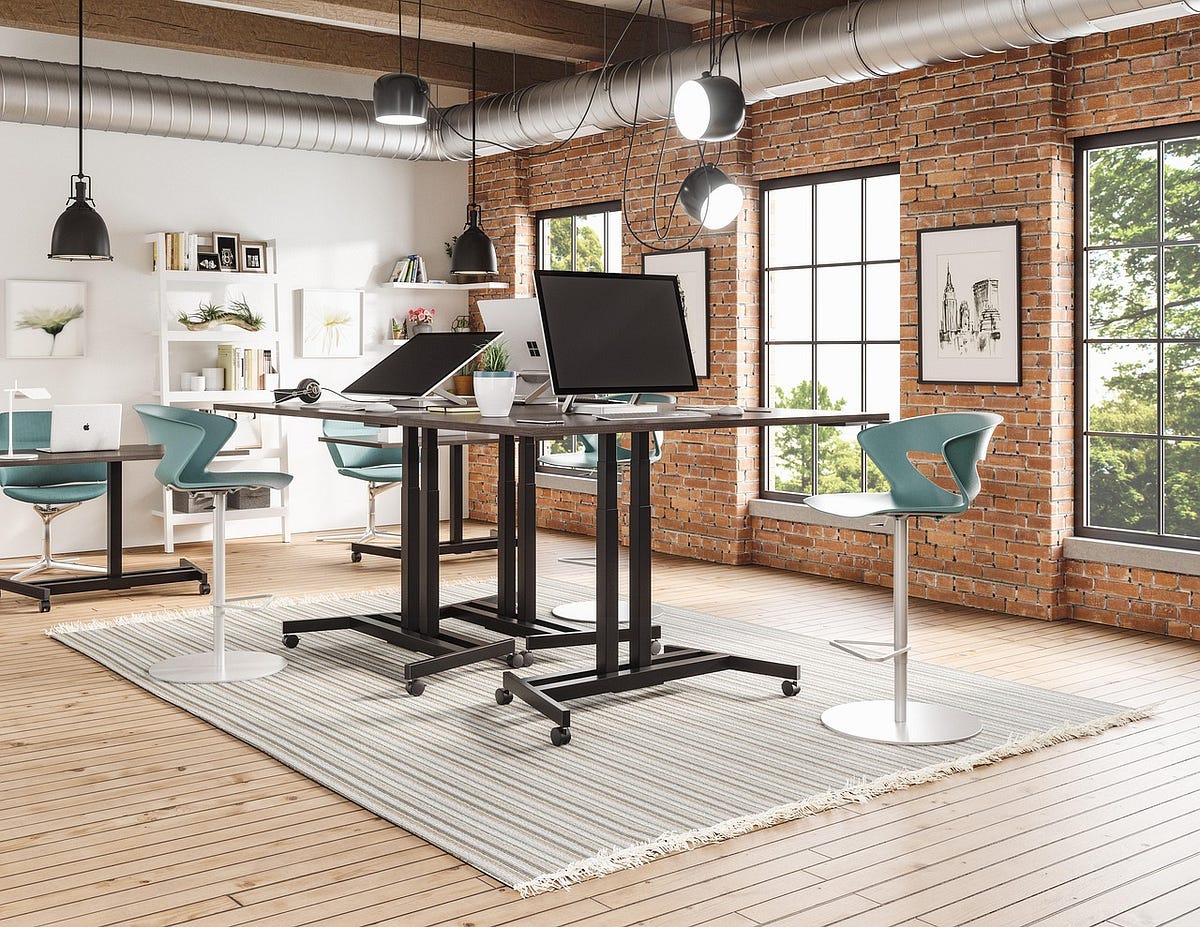 Electric Desk for Optimal Work Flexibility in a Modern Home Office | by ...