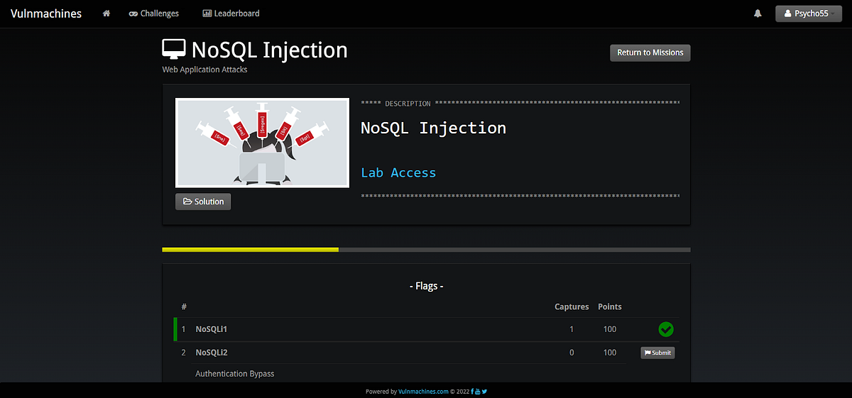 Extract password NoSQL injection attack | by Vulnmachines | Medium