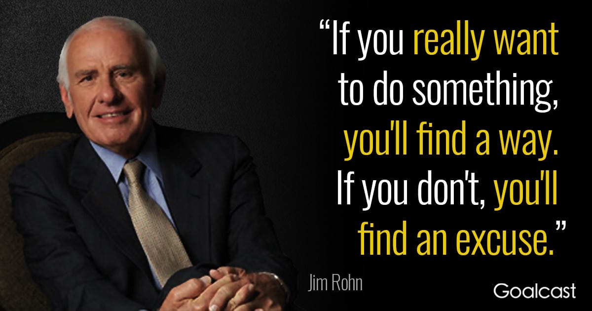 Legendary writers: Jim Rohn. “Motivation is what gets you started… | by ...