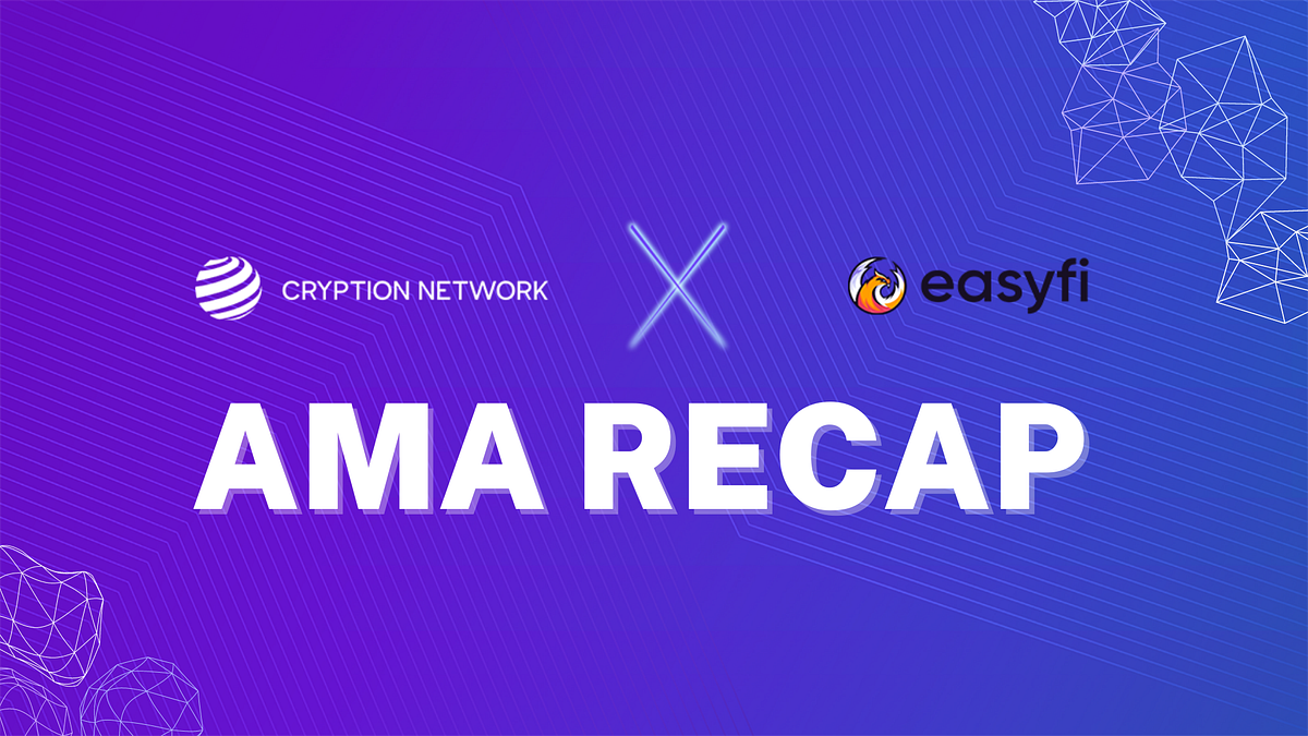 Cryption EasyFi AMA Recap. Last week we had an AMA in EasyFi’s… | by ...