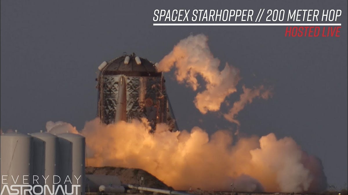 (SCRUB) StarHopper 150 meter hop test (LIVE 1.5 miles away) - Elon-Vs ...