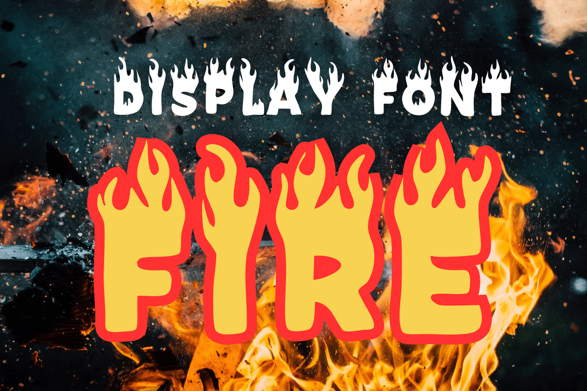 Fire Font - Lyraluminescent - Medium