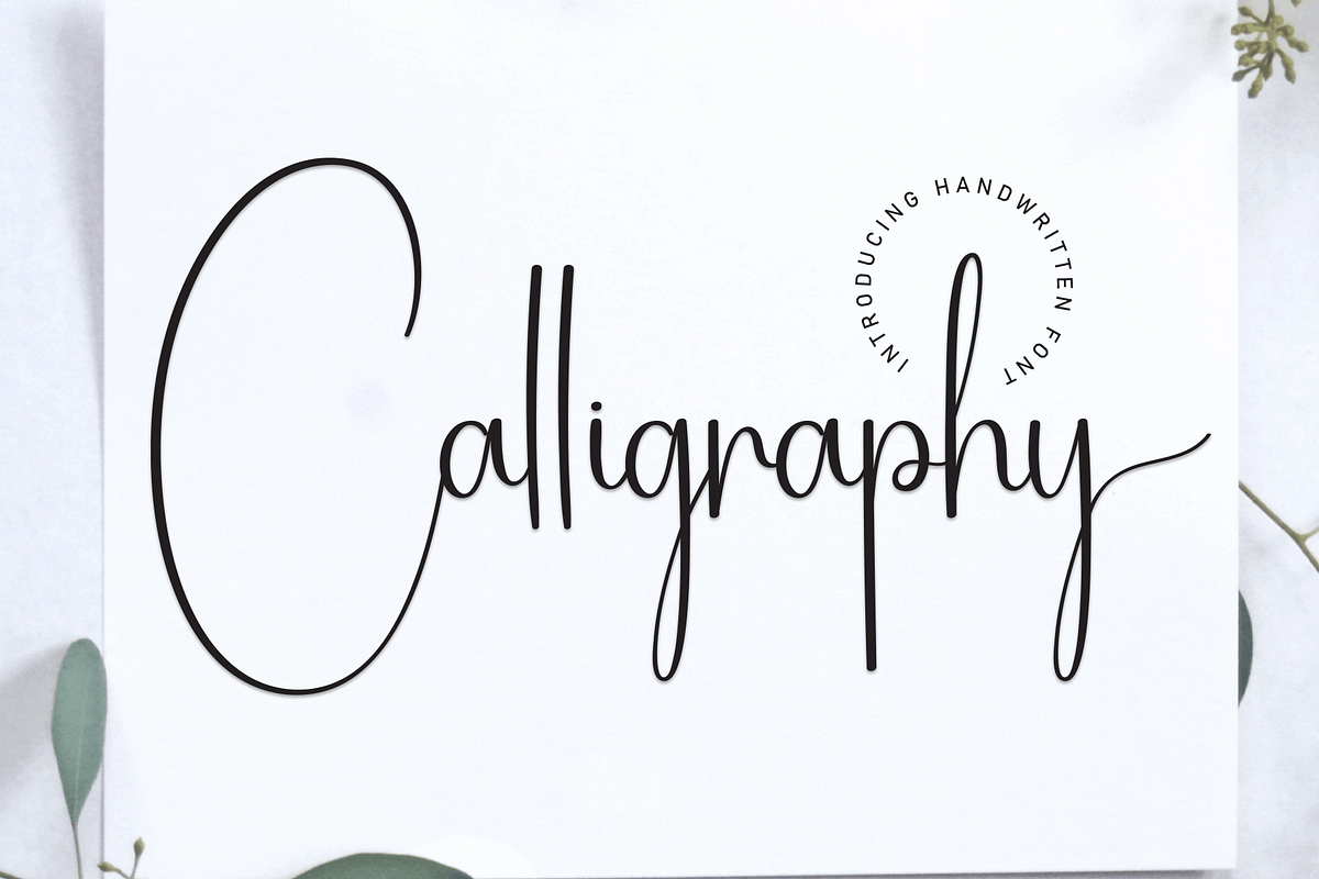 Calligraphy Font - Chloechroma - Medium