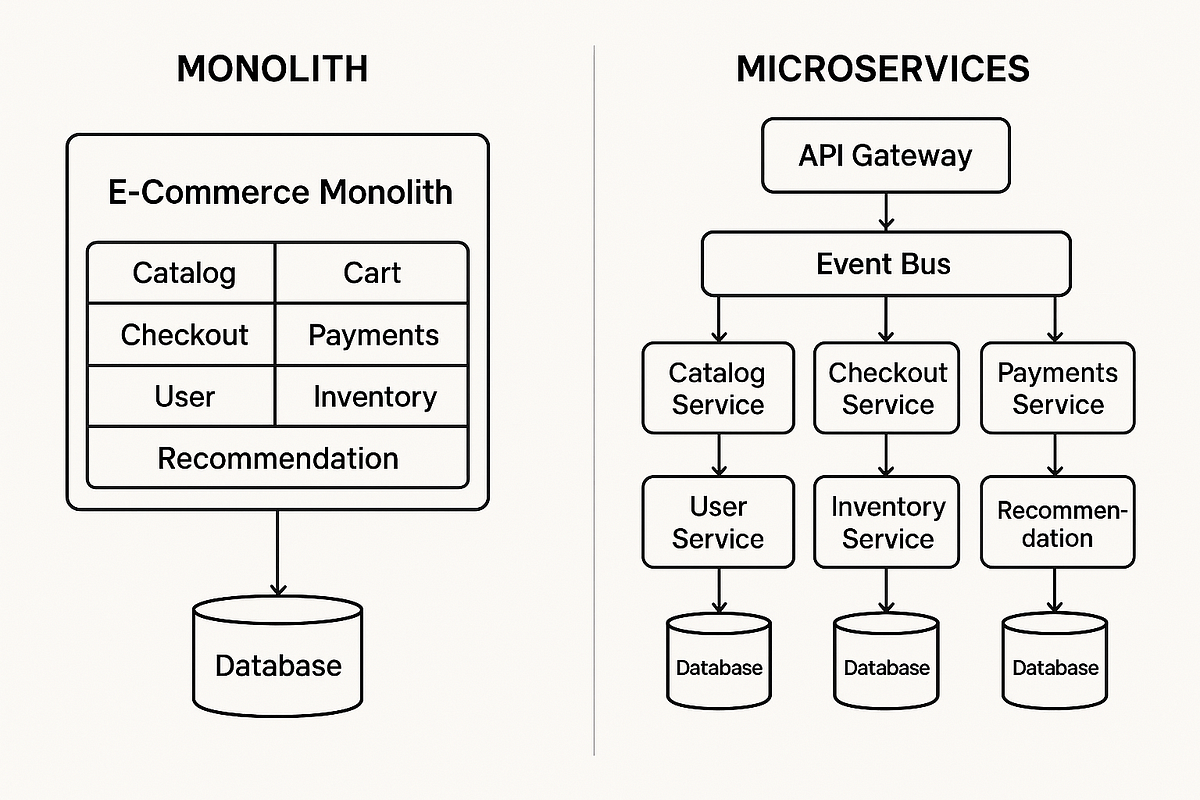 🧠 Monolith vs Microservices: Strategic Choices for Scalable Systems | by Hasnain Bukhari | May ...