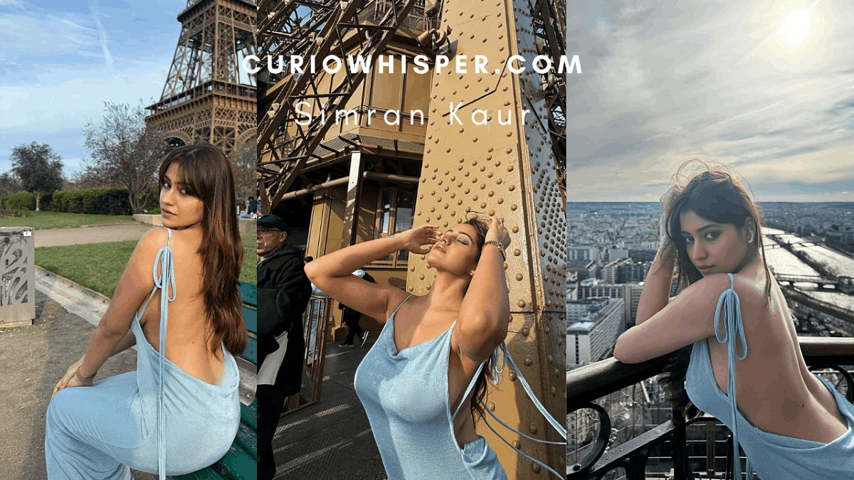 Simran Kaur Photos in Paris With Eifell Tower - Eya Minati - Medium