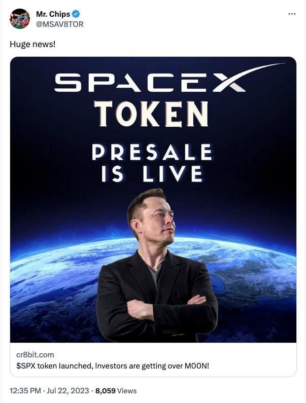 Unveiling the Persistence of SpaceX Crypto Scams: Elon Musk’s Face ...