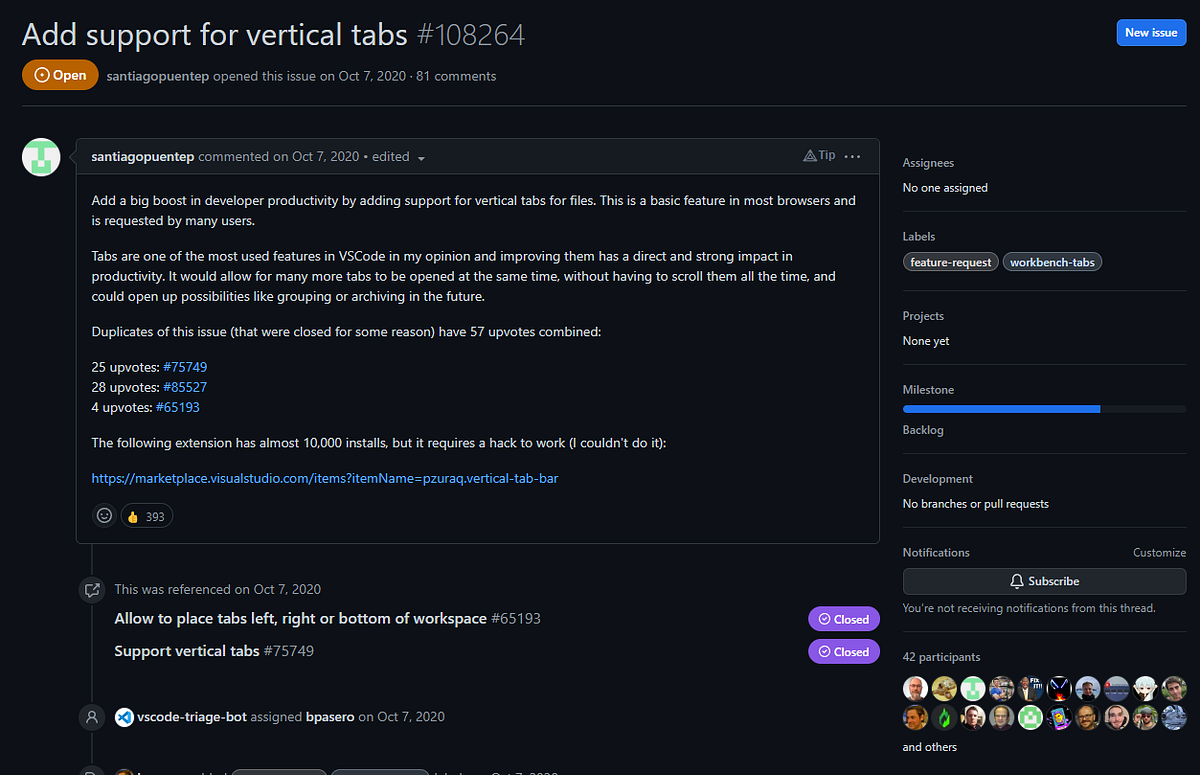 VS Code Still Doesn’t Have Vertical Tabs?? | by Shane Duffy | Medium