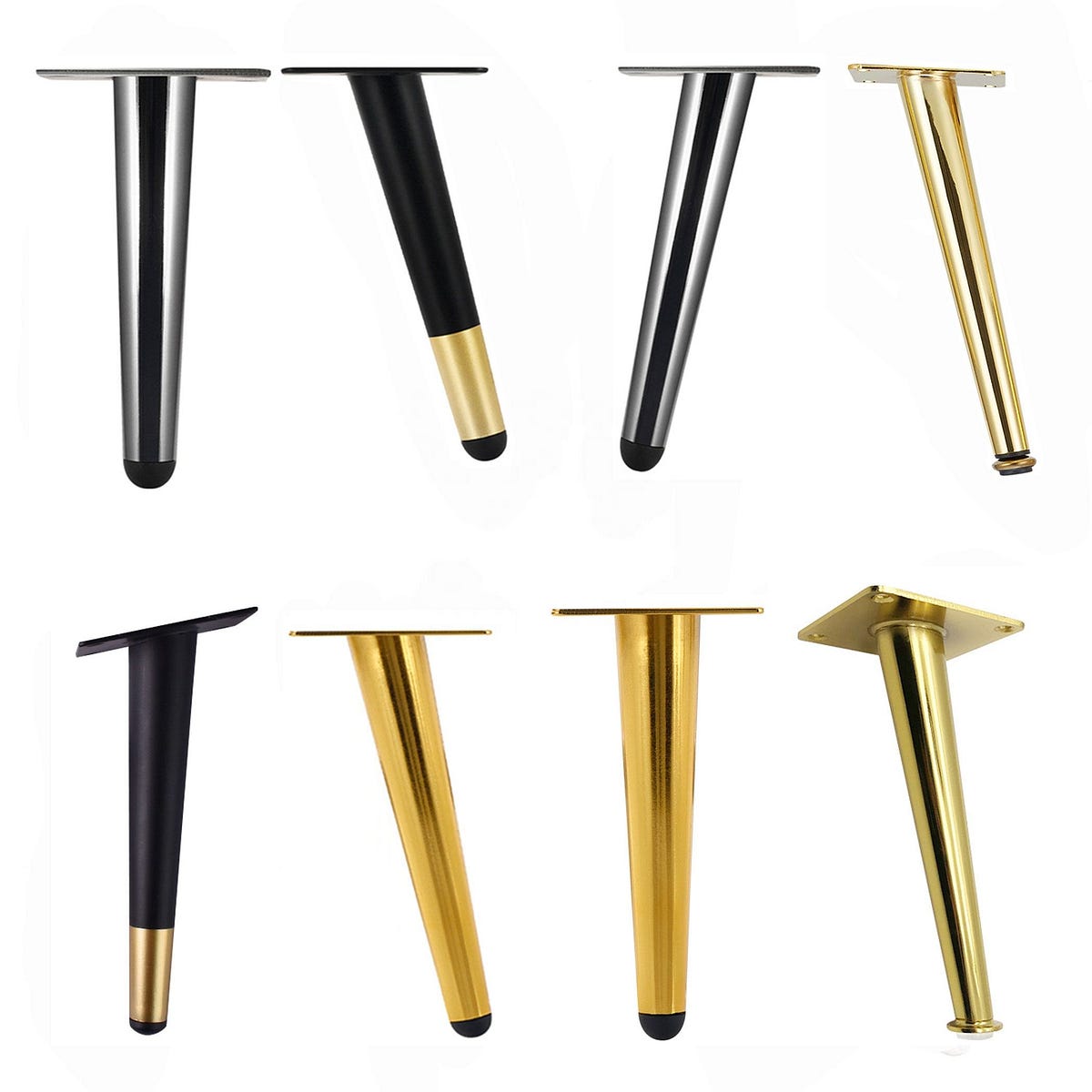 Customized Black Sofa Legs with Wooden and Round Designs from the ...