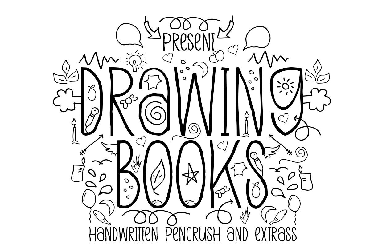 Drawing Books Font - Chloechroma - Medium