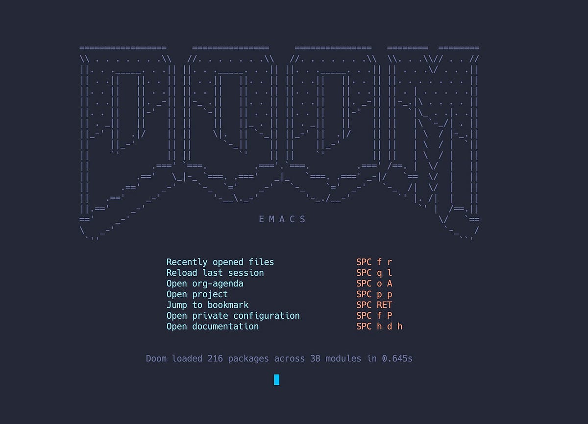 Back to Doom Emacs. After several months in GNU Emacs… | by Nodupon ...