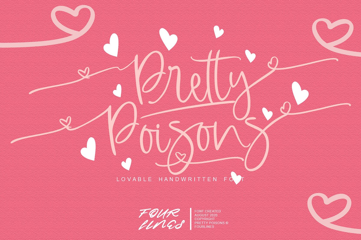 Pretty Poisons Font | by Isabellaink | Jun, 2024 | Medium