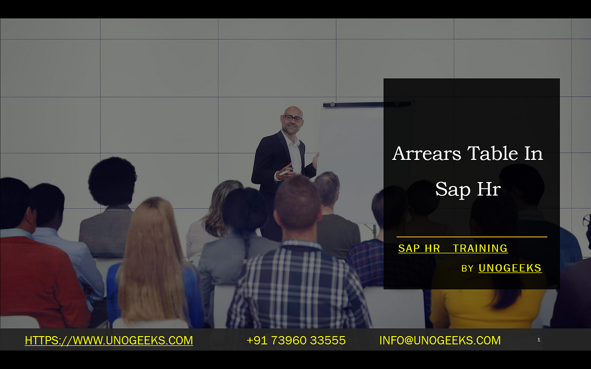 Arrears Table In Sap Hr. Understanding the Arrears Table in SAP… | by ...