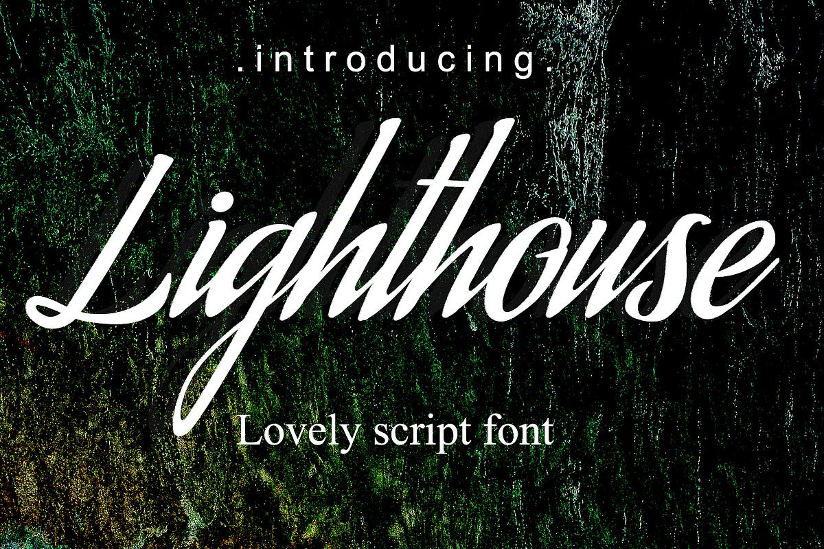 Lighthouse Font - Isabellaink - Medium