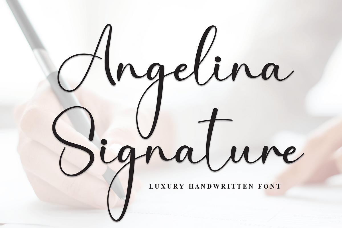 Angelina Signature Font - Solarasculpt - Medium